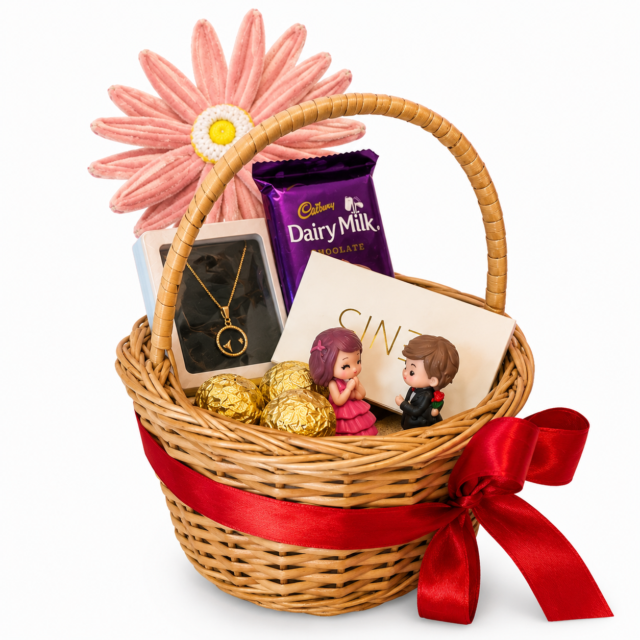 Valentine’s Day Gift Hamper Basket – Romantic Surprise Combo with ...